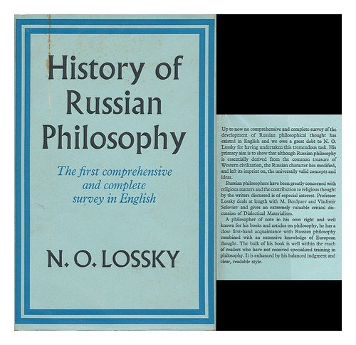 Amazon.com: History of Russian Philosophy: N.O. Lossky: Books