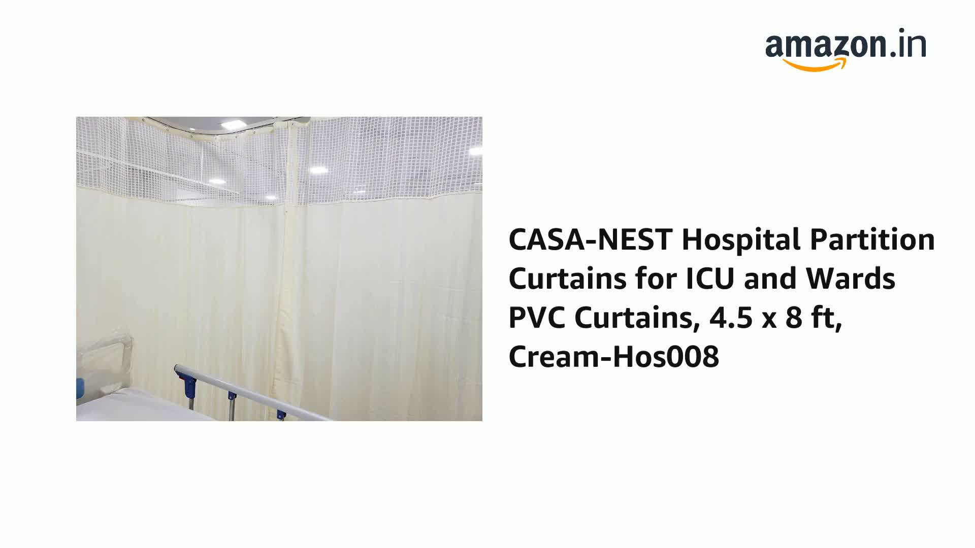 Watch CASA-NEST Hospital Partition Curtains for ICU and Wards PVC ...