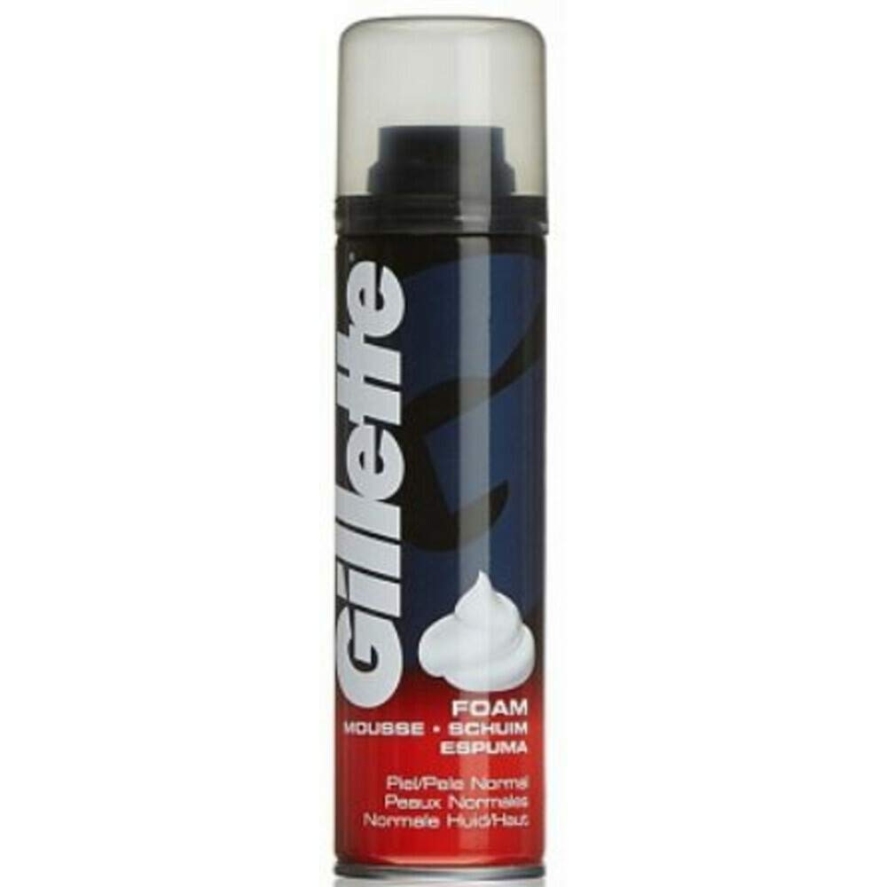 6 x GILLETTE shaving foam regular : Amazon.co.uk: Health & Personal Care