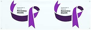 Amazon.com : Gsjjme National Recovery Month Banner Party Backdrops ...