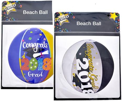 Amazon.com: Graduation Class of 2018 Beach Balls- Pack Of 2 : Toys & Games