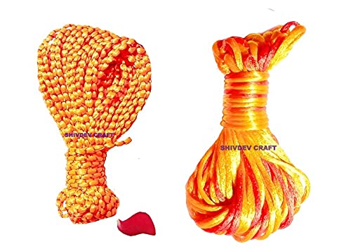 SHIVDEV CRAFT Mauli Thread Kalawa Dhaaga Religious Raksha Sutra Roli ...