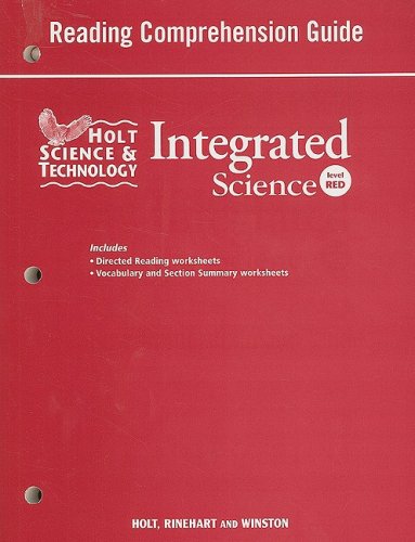 Holt Science & Technology: Integrated Science, Level Red- Reading ...