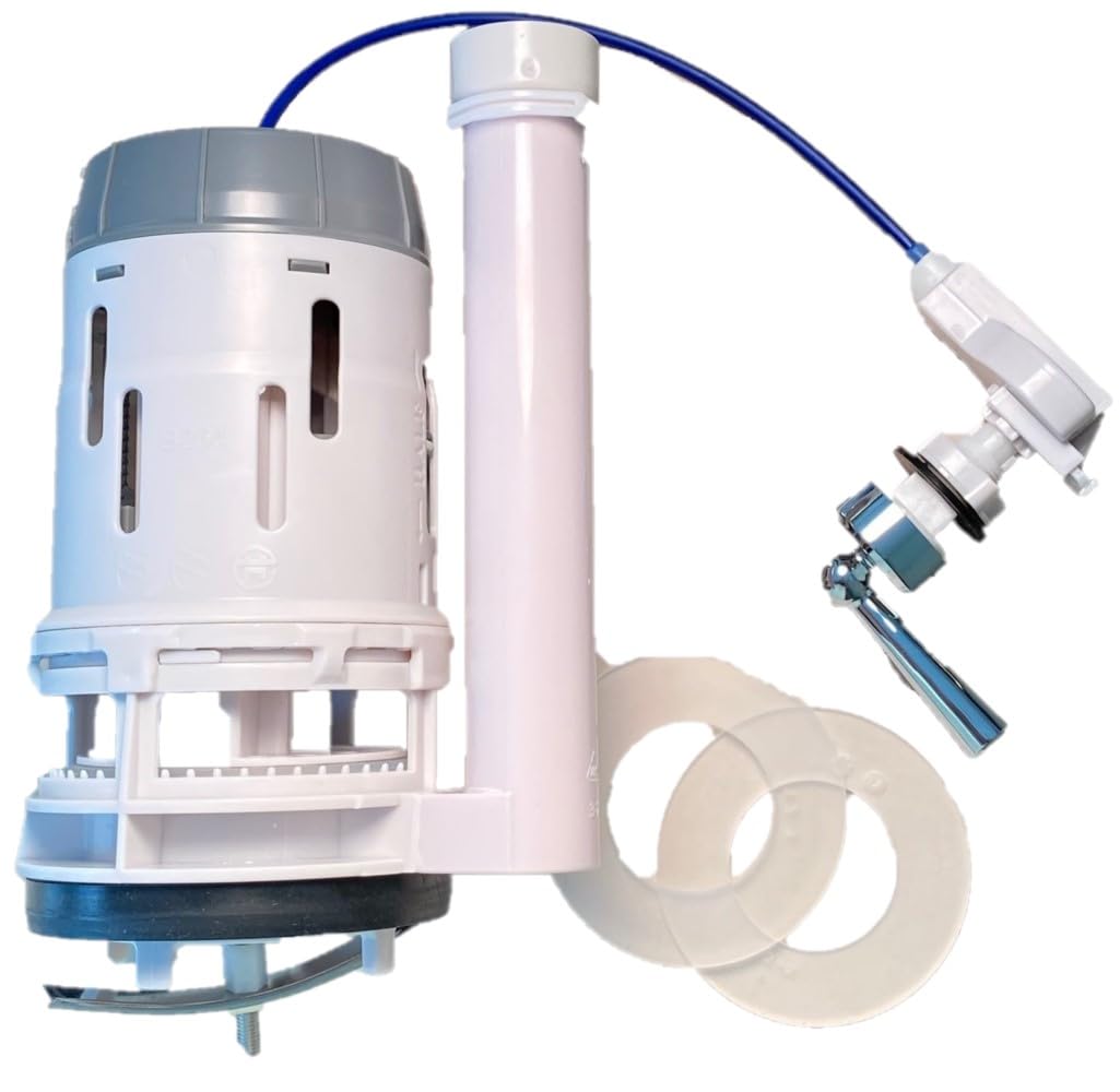 3-inch One-Piece Flush Valve with Cable Handle and 2 Extra Flush Seals ...
