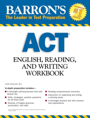 Barron's ACT English, Reading, and Writing Workbook: Carnevale M.A ...