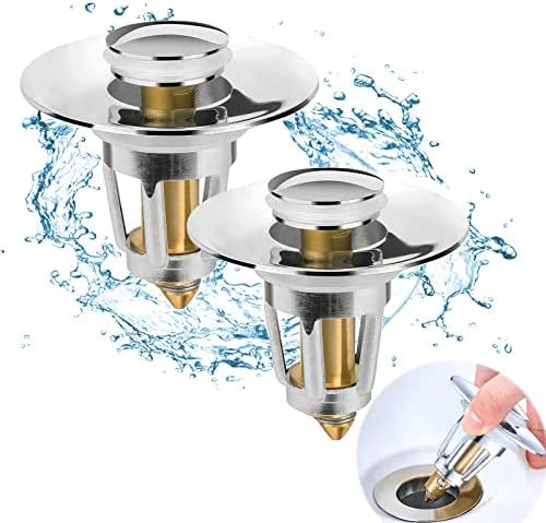 CHOIMOKU 2-Pack 1.1"-1.5" Universal Pop Up Drain Stopper for Bathroom ...