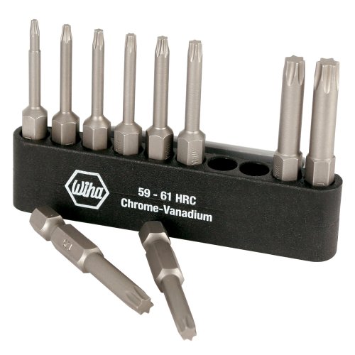 WIHA 74981 Torx Align Power Bit Set, Includes T6-T30 with Holder, 10 ...