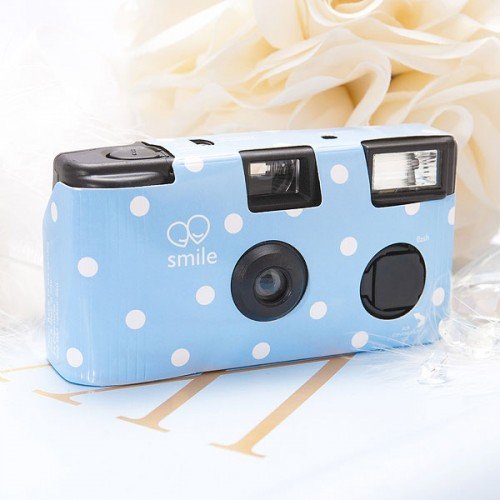 Single Use Camera - Polka Dot Design - Pastel Blue : Amazon.in: Electronics