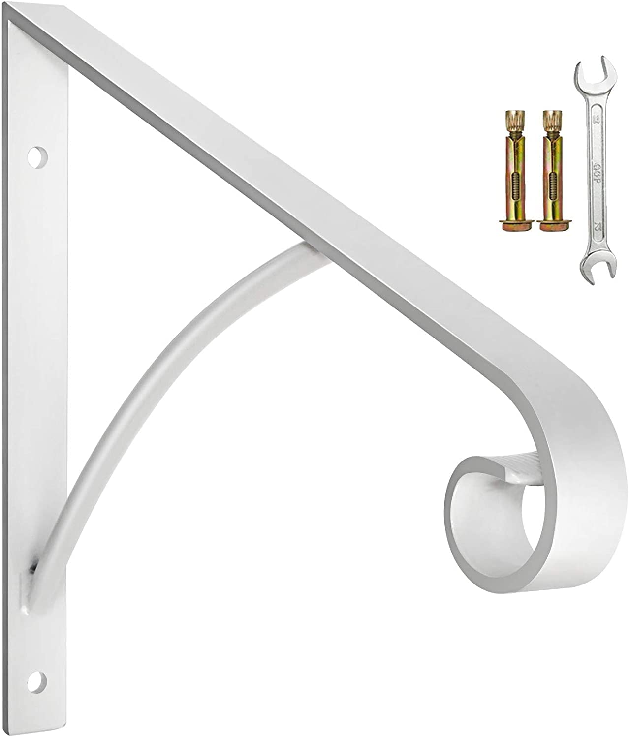 Buy Wall ed Handrails 1 2 Step, Handrails for Outdoor Steps, Wrought ...