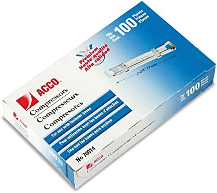 Amazon.com: ACCO Prong Fastener Compressors, Premium, 1" Capacity, for ...