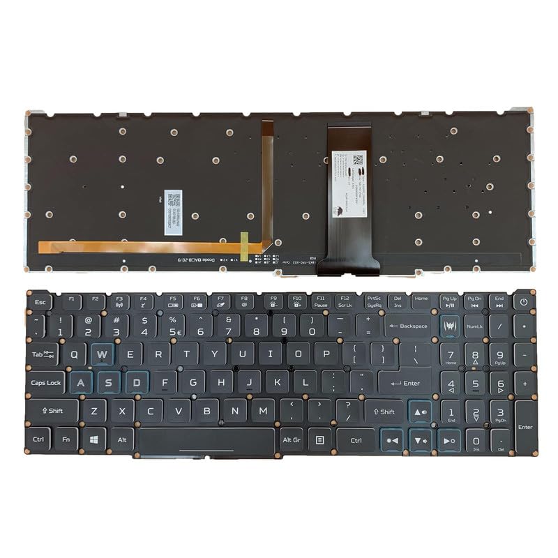 NINE9 IT Laptop Replacement Keyboard Compatible with Acer Predator ...