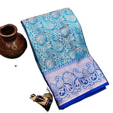 Buy Women?s Saree Kanjivaram Soft Silk Sari for Banarasi Wedding Sarees ...