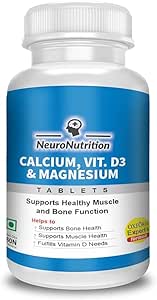 Amazon.com: Generic Calcium & Magnesium - 60 Vegetarian Tablets (Pack ...