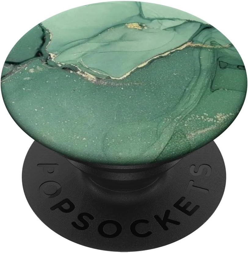 Amazon.com: Mint Sage Green Marble Illustration PopSockets Standard ...