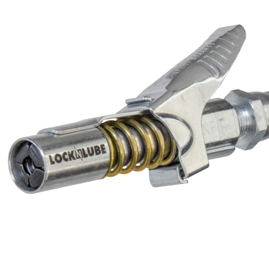 LockNLube Grease Gun Coupler Locks Onto Zerk Fittings Grease Goes In Not On The Machine World locknlube-grease-gun-coupler-locks-onto-zerk-fittings-grease-goes-in-not-on-the-machine-world
