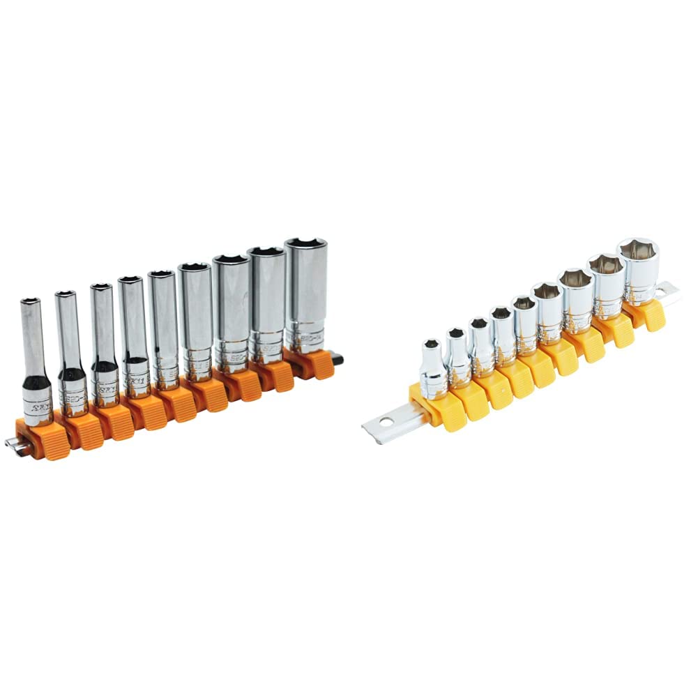 Amazon.co.jp: SK11(エスケー11) ディープ ソケットセット 5~14mm 差込角 6.35mm (1/4インチ ...