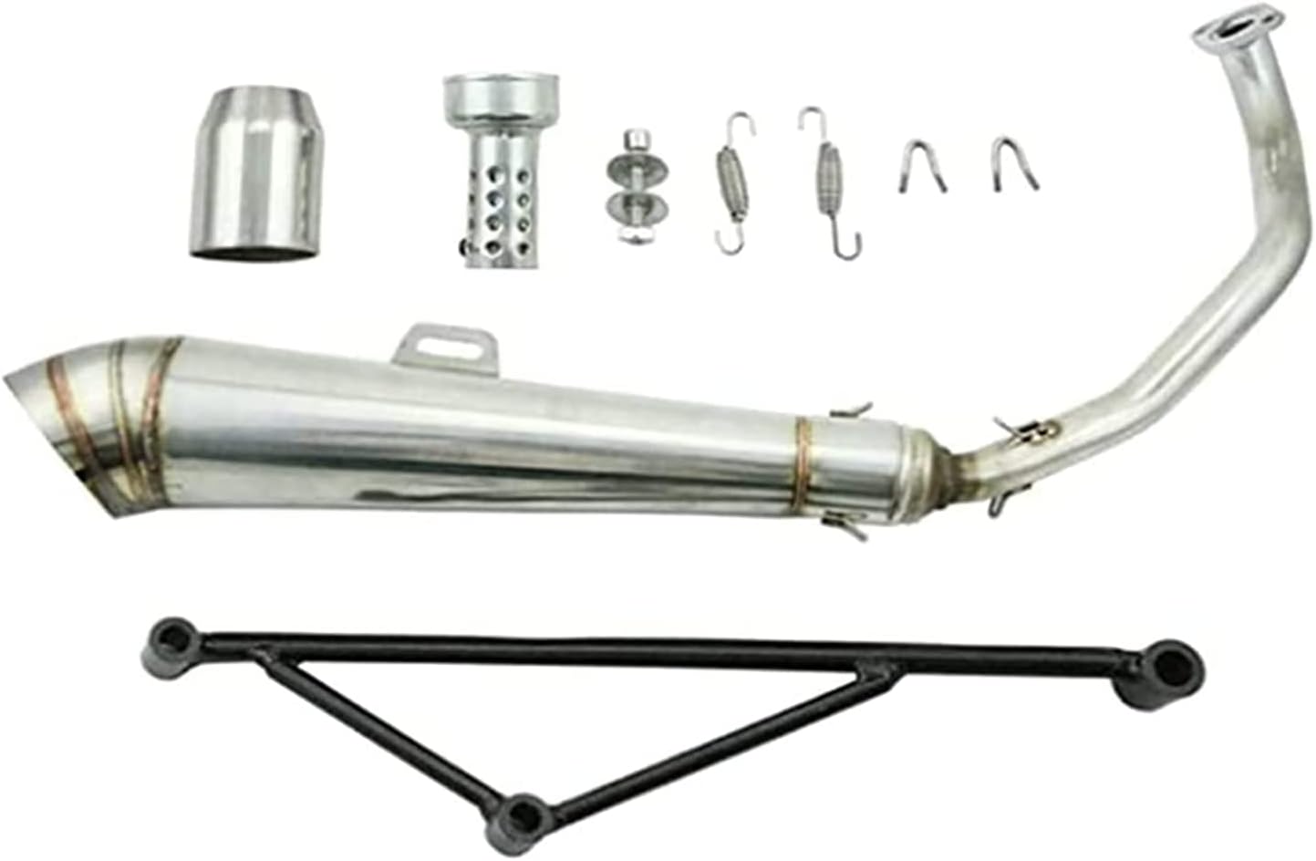 Amazon.com: ZHIGUO GY6 125cc 150cc 7-inch Exhaust Muffler System 152QMI ...