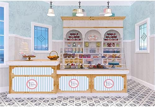 Amazon.com : DORCEV 7x5ft Cake Shop Photography Backdrop Kids 1st ...