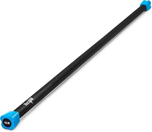 Yes4All Weight Bar for Total Body Workout Pilates, Yoga Aerobics ...
