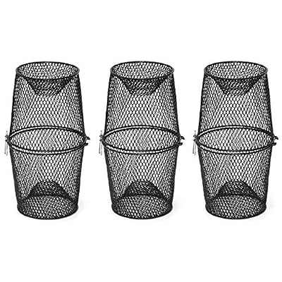 Flat Bottom Stability Trap 2-Pack KUFA Prawn & Crayfish Traps - Minnow ...