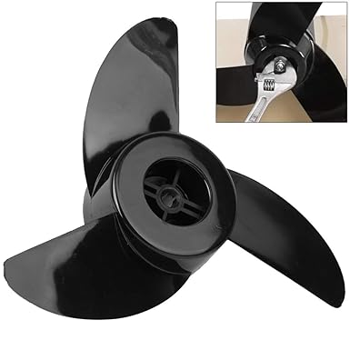 Amazon.com: QP05013A Marine Motor Boat Propeller 3 Blades Electric Blade Engine Outboard Motor ...