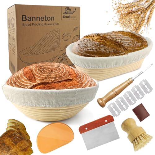 Amazon.com: Sourdough Bread Baking Supplies: 9 Inch Round & 10 Inch ...