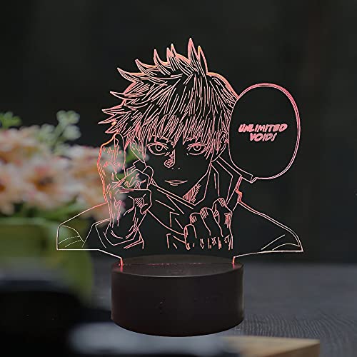 Buy Anime Satoru Gojo lamp 3D Led Night Light for Bedroom Decor Acrylic ...