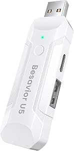 Mcbazel Besavior U5 Adapter for PS5 Console, Quick Direct Connection, Wireless USB Adapter for ...