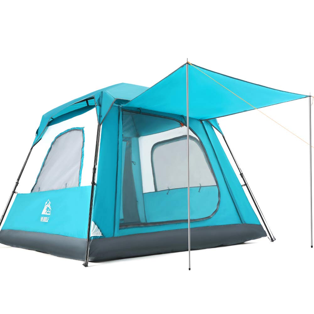Buy Hewolf 2-4 Person Instant Family Camping Tent - Pop-Up Quick Setup ...