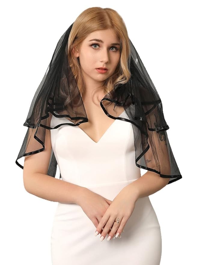 Buy ANNRIA TRADES Nylon Black Soft Church Mantilla Scarf Veil For Adult ...