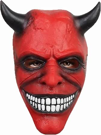 Amazon.com: The Black Phone Mask Red Demon Scary Costume Masks,The ...