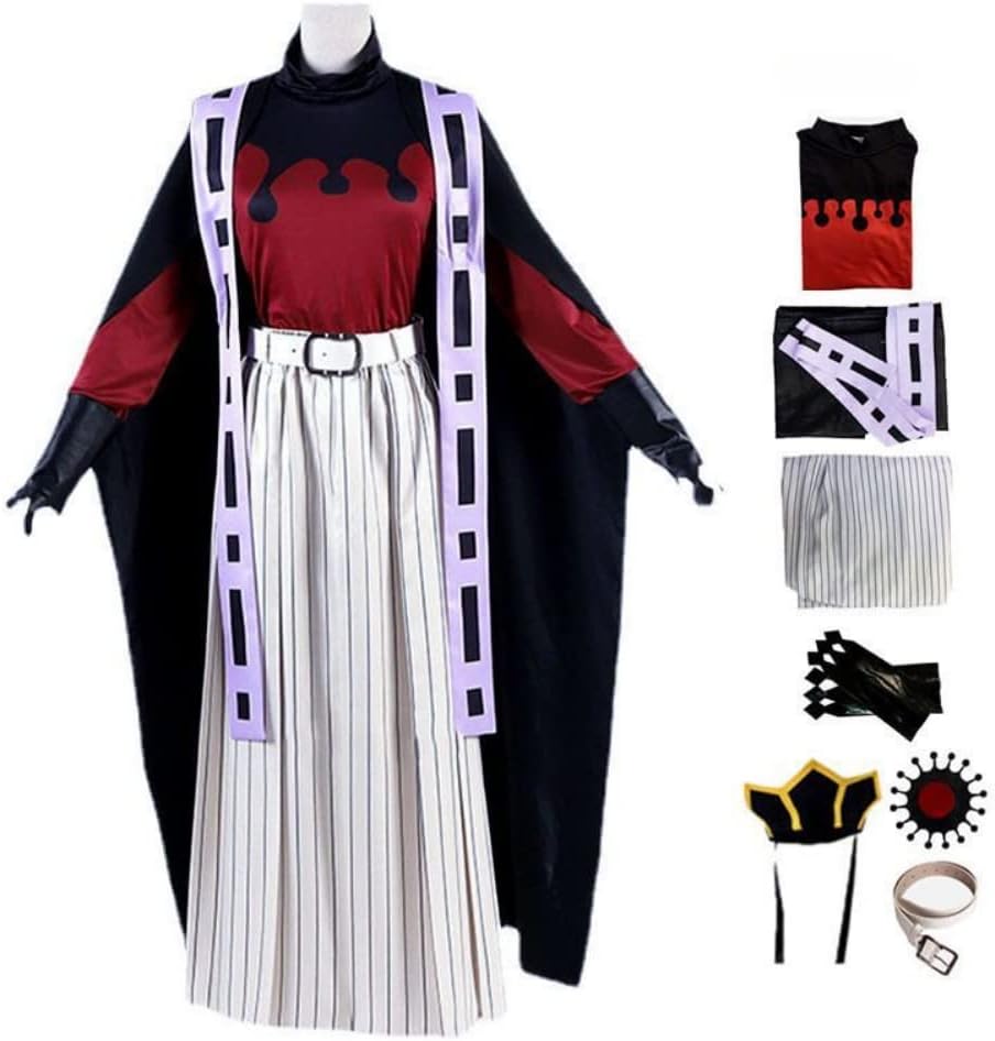 Anime Demon Slayer Douma Outfit Kimono Cloak Cosplay Wig Costume Suit ...
