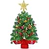 Amazon.com: 24 Inch Tabletop Christmas Tree, Artificial Christmas Tree ...