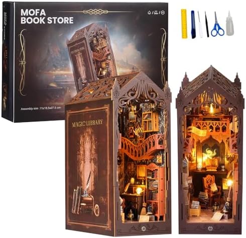 IXYHKB Book Nook DIY Kit, Buchecken Puppenhäuser Miniatur Haus ...