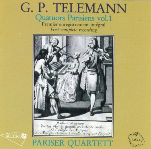 G. P. Telemann, Pariser Quartet, Gerard Scharapan, flute, Daniel ...