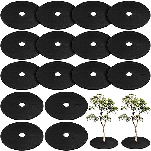 Amazon.com : 20.5 Inch Non-Woven Tree Mulch Ring, Thickened Tree ...