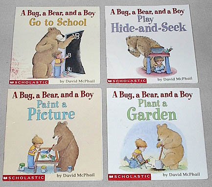 A Bug, a Bear, and a Boy(4 Books Set): Go To School / Paint a Picture ...