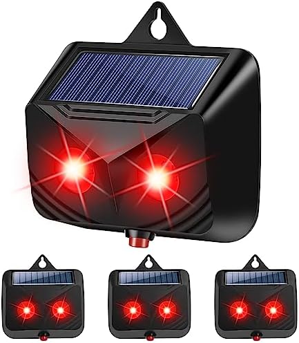 Amazon.com: 4Pcs Solar Nocturnal Animal Repeller Predator Control Light ...