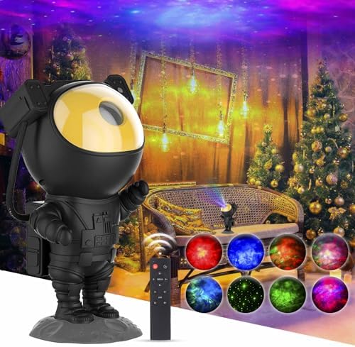 BestYiJo Astronaut Nebula Night Lights, Star Projector, Spaceman Light ...