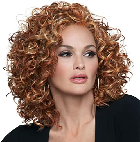 Amazon.com : Raquel Welch Click Click Flash Full Curly Chin Length Wig ...