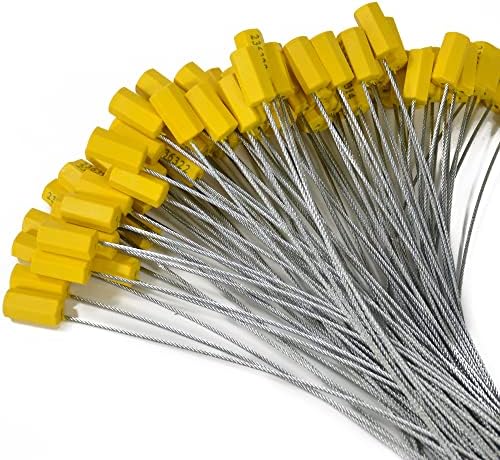 100pcs Numbered Security Cable Seals Tamper-Evident Steel Wire Seal ...