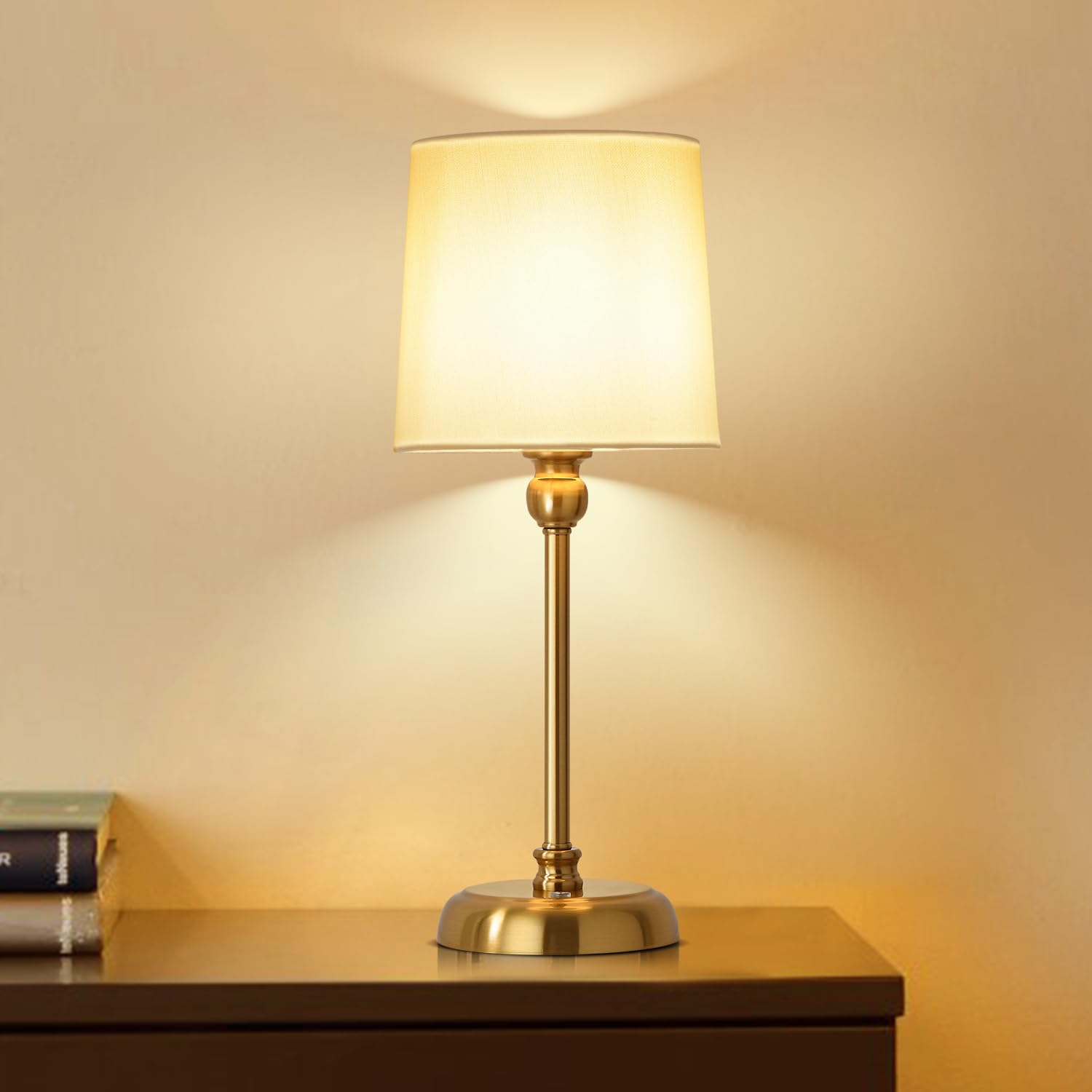 Small Cordless Table Lamp Touch Control, 6000mAh Battery Powered, Low ...