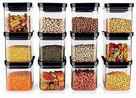 Buy KWORLD Airtight Plastic Unbreakable Square Containers, Kitchen ...