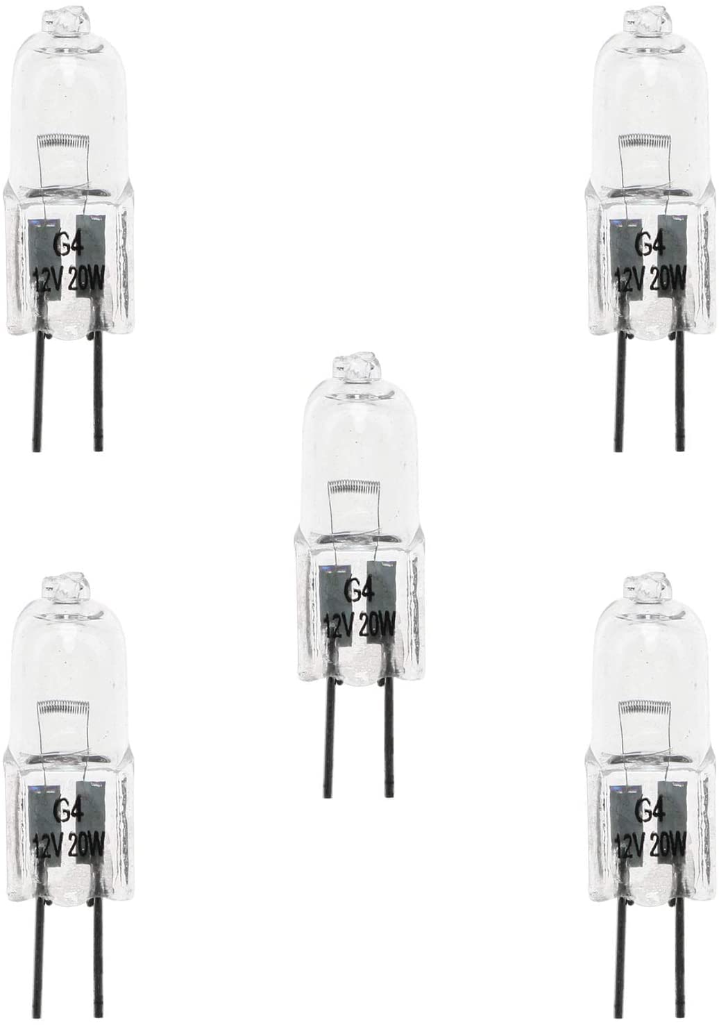 Snapklik.com : G4 Halogen Capsule Light Bulbs 5PCS 12V 20W JC Type Bi ...