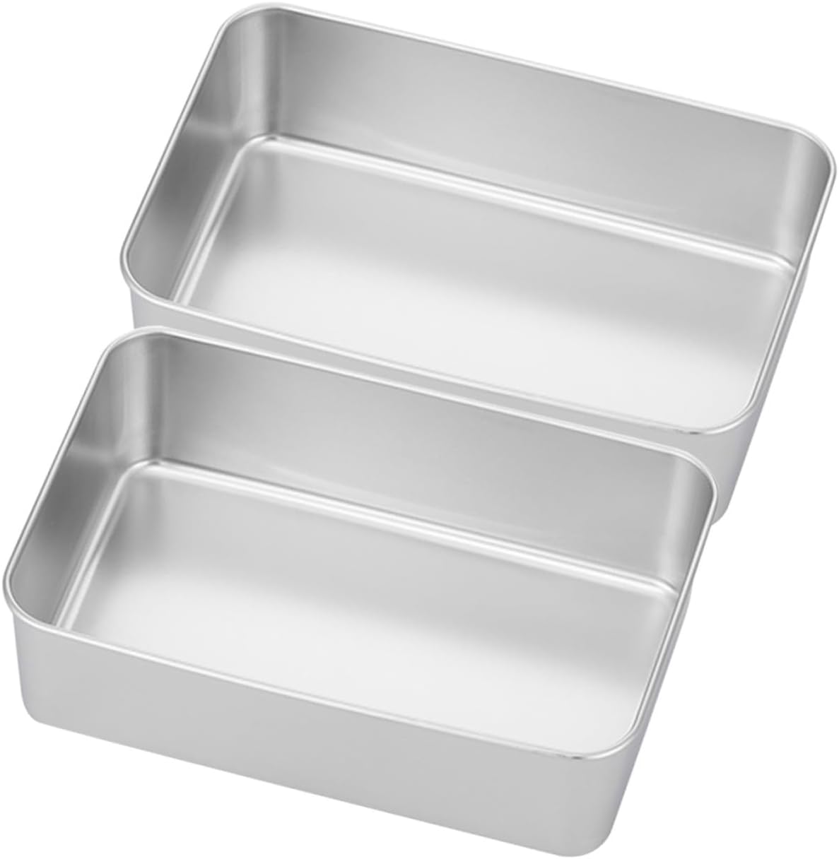 Amazon.com: CHICAMPERA 2pcs Stainless Steel Baking Pan Rectangle Oven ...