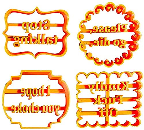 Buy 1/4Pcs Cookie Molds With Rude Sayings Cuss Words,Cookie Molds with ...