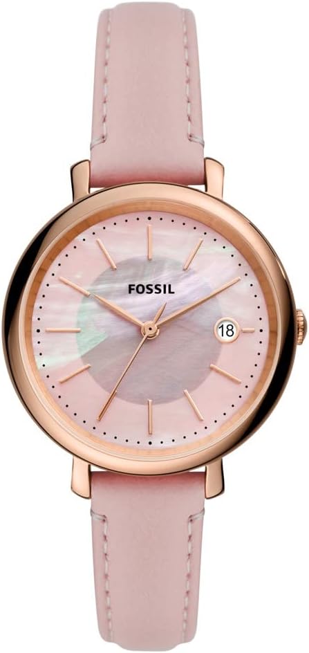 Fossil Damenuhr Jacqueline, Quarzwerk, 36mm Silbernes Edelstahlgehäuse ...