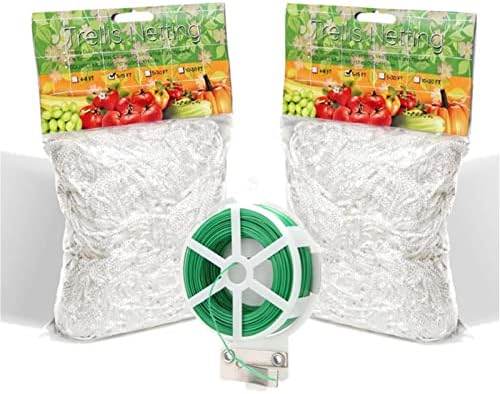 Amazon.com: iPower 5 x 15FT Plant Trellis Netting, Heavy-Duty Polyester ...