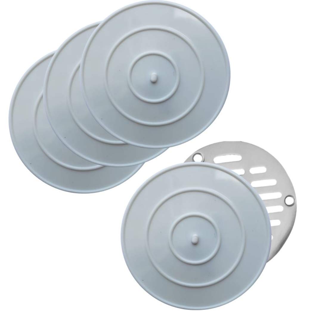 MAYTON Tapa Coladera Blanca (4X Pack) - Protege tu casa de Malos olores ...