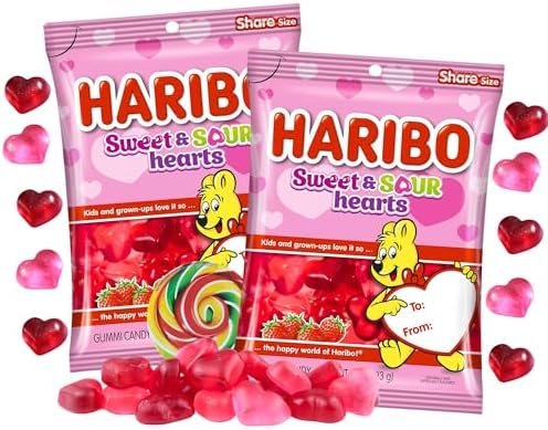 Amazon.com : Valentines Gummy Candy Bundle with Sweet and Sour Chewy ...